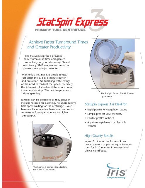 StatSpin Express 3 - Ozark Biomedical