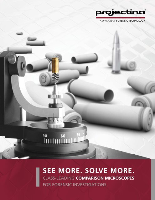 Dowload the Projectina Comparison Microscope brochure (PDF).