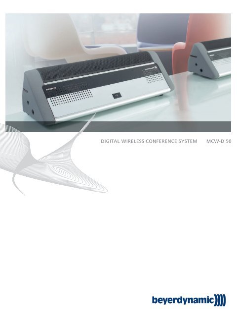 Digital Wireless ConferenCe system mCW-D 50 - Beyerdynamic