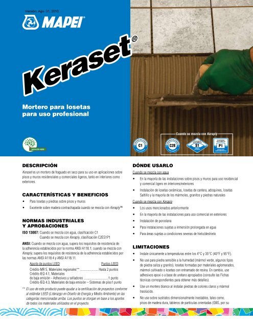 Keraset Keraset - Mapei