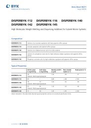 DISPERBYK-180 DISPERBYK-182 DISPERBYK-184