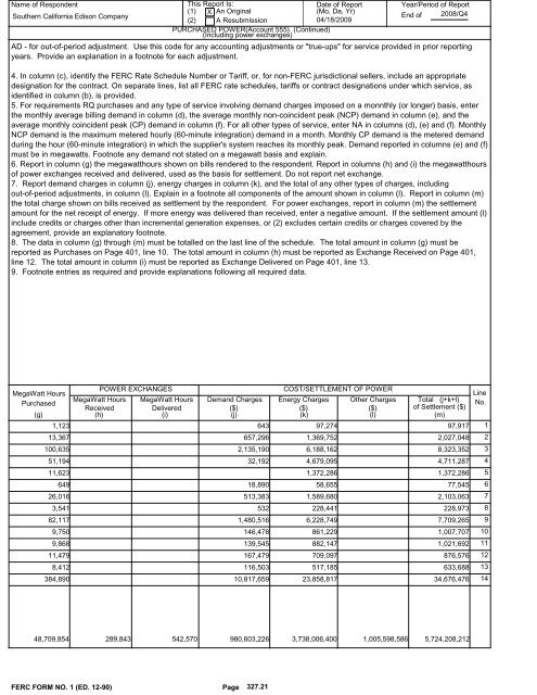 Name of Respondent Southe