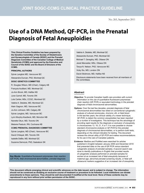 Qfpcr Prenatal Diagnosis Of Aneuploidies And Microdelation/duplication