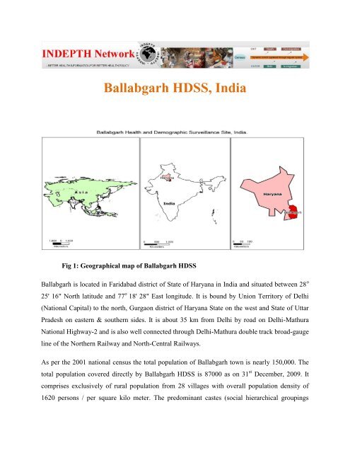 Ballabgarh HDSS, India - INDEPTH Network