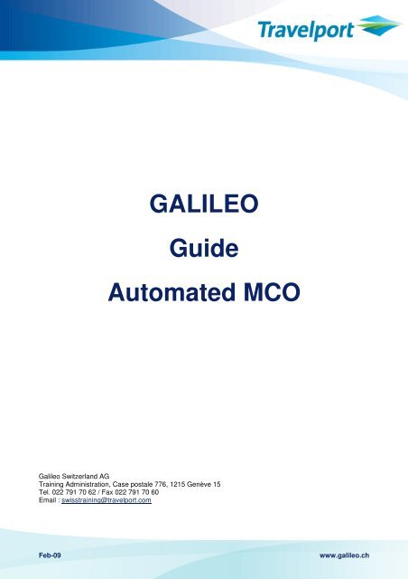 Galileo Guide Automated MCO 09