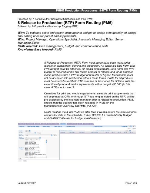 8-Release to Production (RTP) Form Routing ... - USHE Production