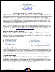CL-603 - Commission on Teacher Credentialing - State of California