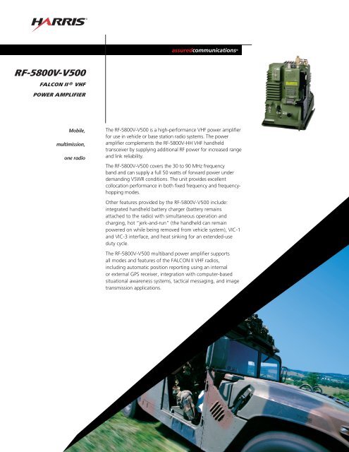RF-5800V-V500 - Harris Corporation