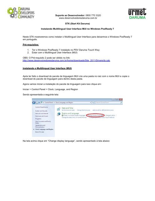 Instalando Multilingual User Interface MUI Windows ... - daruma Instalando Multilingual User Interface MUI Windows ... - daruma