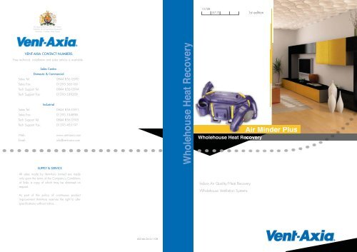 Catalogue Pages - Vent-Axia