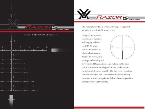 Vortex EBR-2B mrad reticle - Vortex Optics