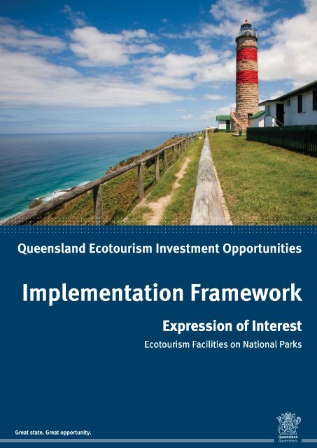 Ecotourism Facilities on National Parks - Implementation Framework