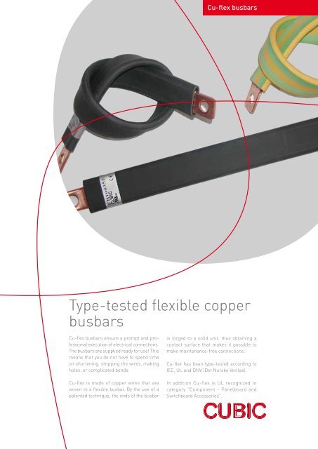 Cu-flex busbars - CUBIC