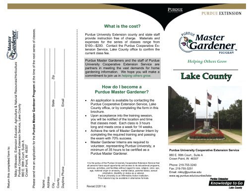 brochure - Purdue University