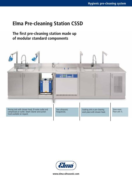 Elma Pre-cleaning Station CSSD - Elma Gmbh & Co. KG