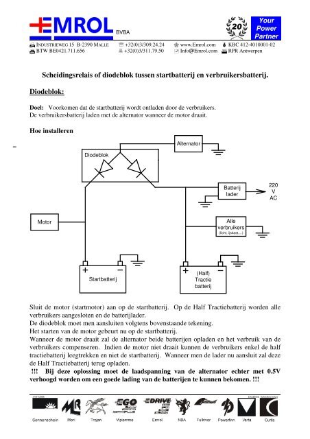 Aansluitschema (Nederlands) - Emrol