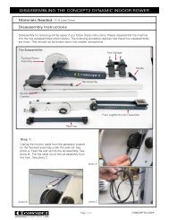 CONCEPT2 INDOOR ROWER PACE CHART