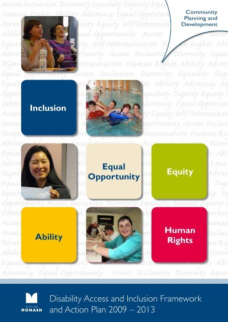 Disability Access and Inclusion Framework and ... - City of Monash
