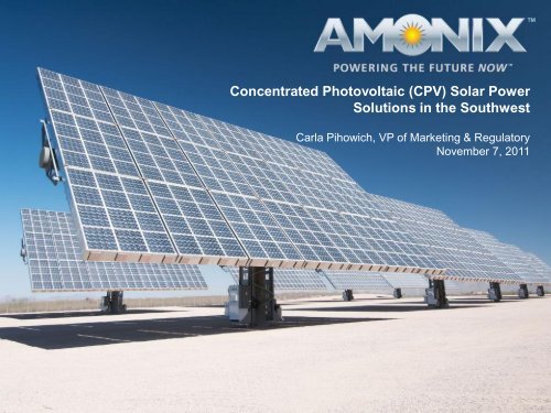 Concentrated Photovoltaic (CPV) - Texas Renewable Energy ...