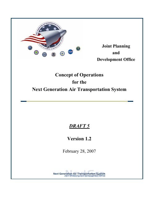 Concept of Operations for the Next Generation Air - Joint Planning ...