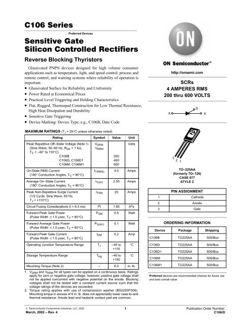 Tiristor Scr C106 Offers Uk Gbu