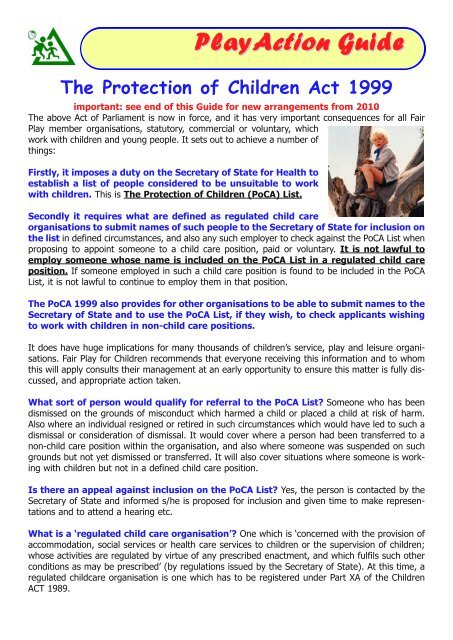 Child Protection Act 1999