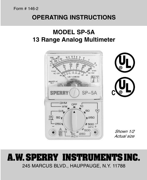 manual - Sperry Instruments