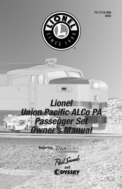 Lionel Union Pacific ALCo PA Passenger Set ... - Lionel Trains