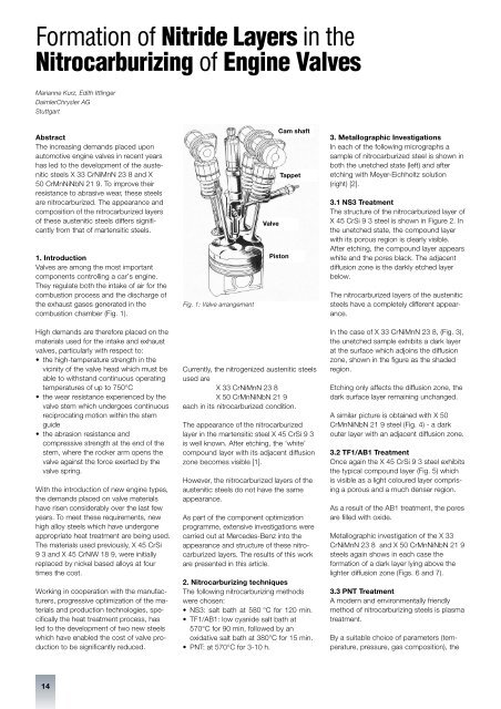 Formation of Nitride Layers in the Nitrocarburizing of ... - Struers