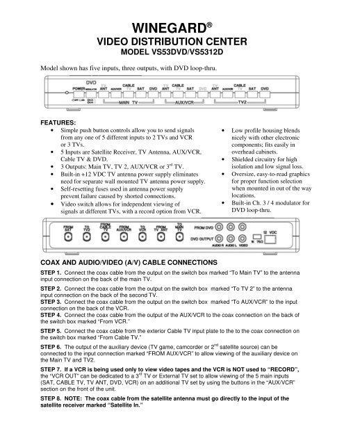 video distribution center - Winegard