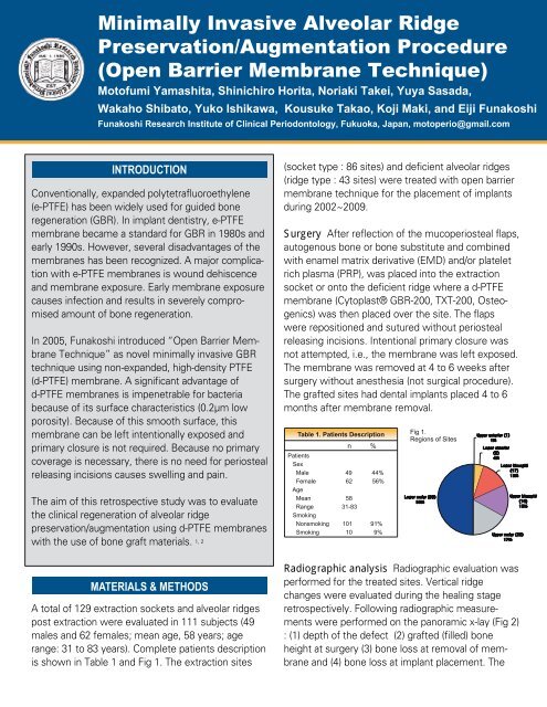 Minimally Invasive Alveolar Ridge Preservation ... - Osteogenics