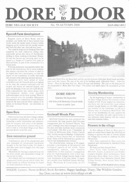 Edition 59 - Autumn 2000 - Open Dore