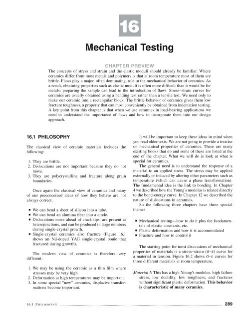 Ceramic Materials - Science and Engineering
