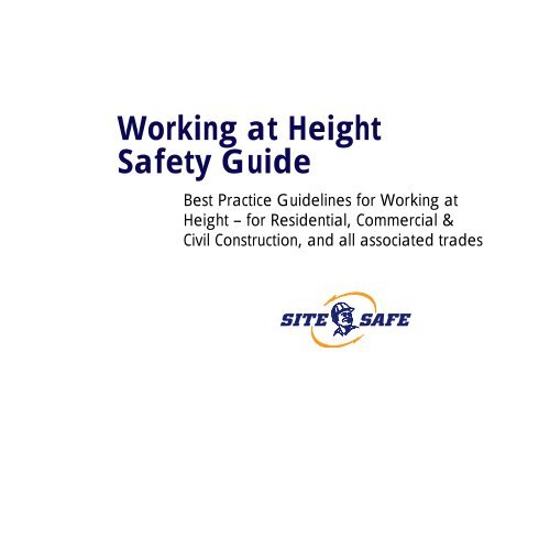 Working at Height Safety Guide - Site Safe
