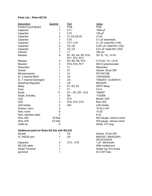 rotor-ez kit manual.pdf - Idiom Press