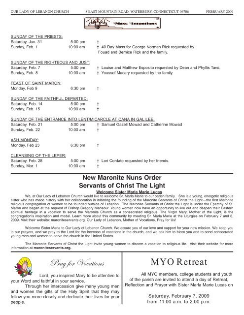 OUR LADY OF LEBANON CHURC