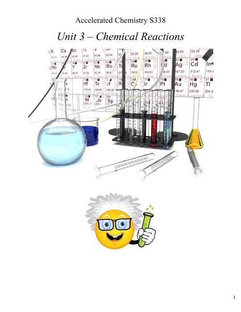 Unit 3 â Chemical Reactions