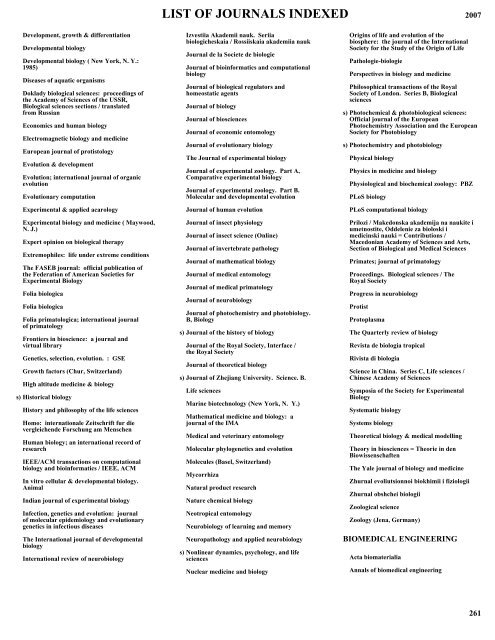 list-of-journals-indexed
