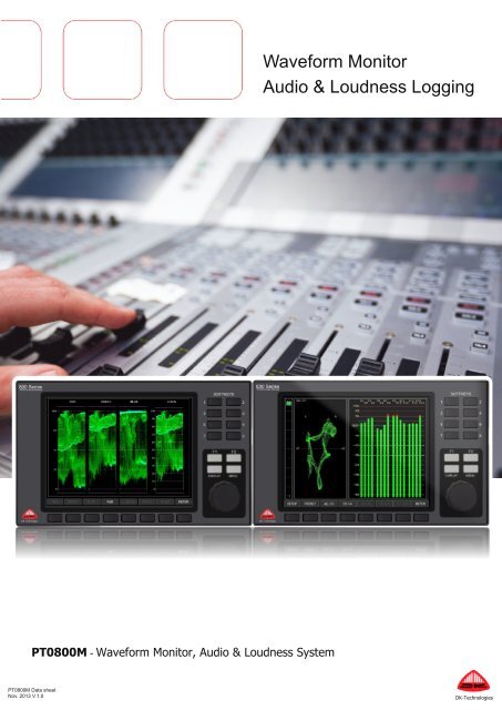 Waveform Monitor Audio & Loudness Logging