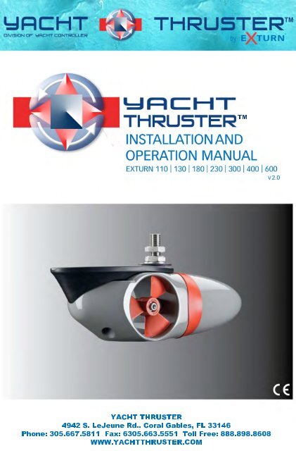 Bow And Stern Thrusters - Yacht Thruster