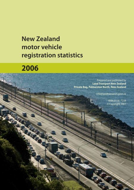 New Zealand motor vehicle registration statistics 2006