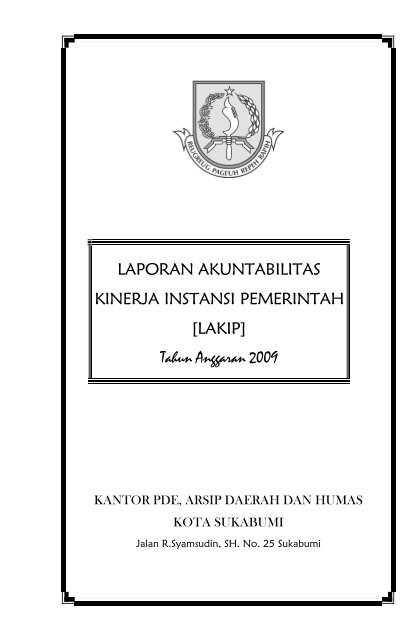 LAPORAN AKUNTABILITAS KINERJA INSTANSI PEMERINTAH ...