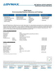 DYMAX 1181-M-GEL Medical Device Adhesive Product Data Sheet