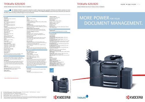 TASKalfa 620 820_PB_(EN).pdf - KYOCERA Document Solutions