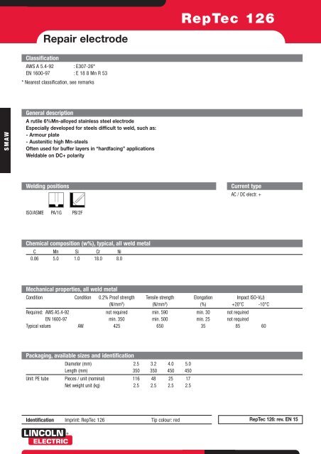 RepTec 126 - Scule si Echipamente