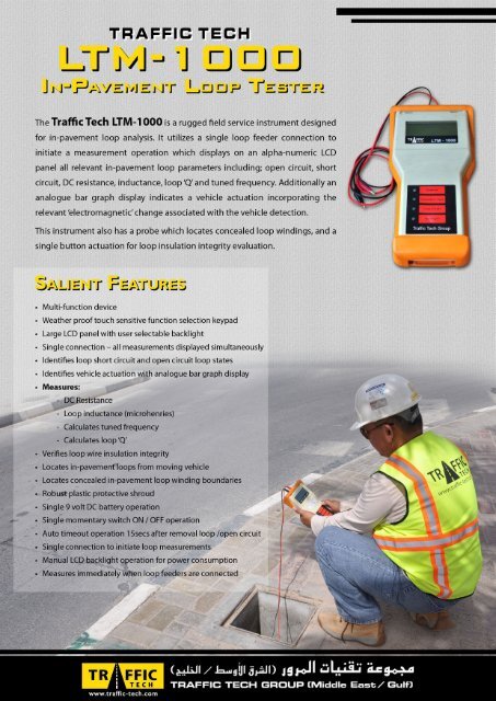 LTM-1000 In-Pavement Loop Tester - Traffic Tech