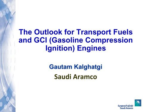Gasoline Compression Ignition (GCI) - Engine Research Center