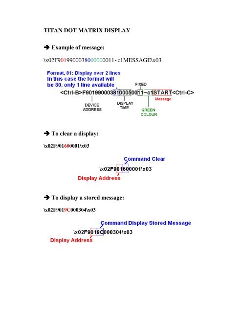 Titan simple messaging examples - London Electronics Ltd