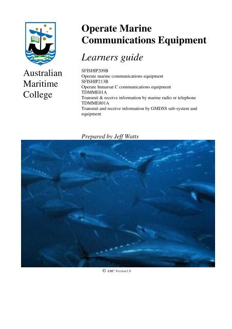 Learners Guide - Current Students - Australian Maritime College