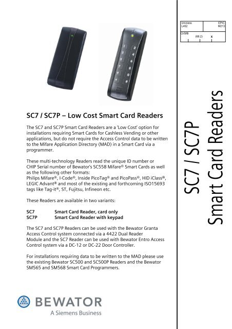 SC7 / SC7P â Low Cost Smart Card Readers - Buythis